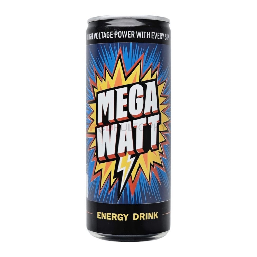 Mega Watt Energy Drink 250ml :: Podpultovky.eu - Nejlepší dobroty z ...