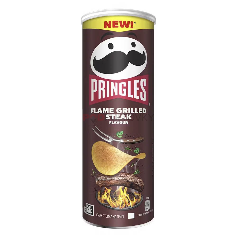 Pringles Flame Grilled Steak 165g :: Podpultovky.eu - Nejlepší dobroty ...