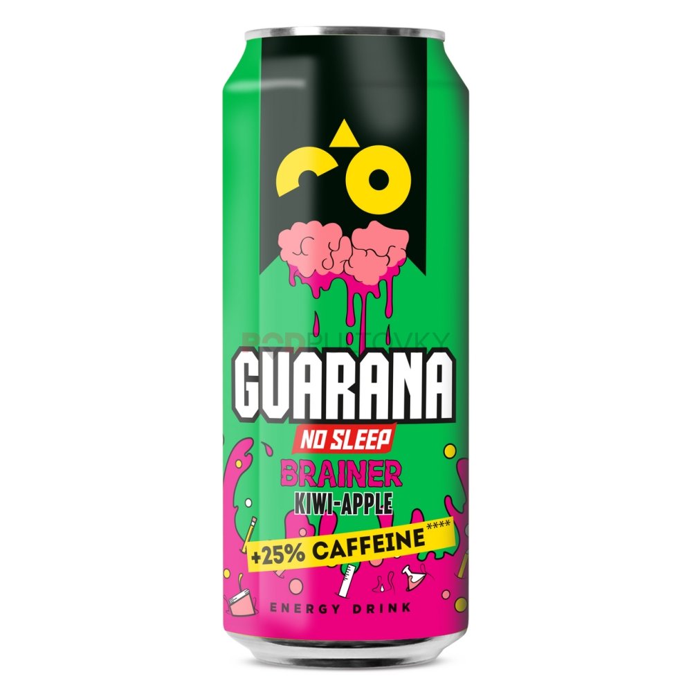 Guarana Brainer Kiwi-Apple 500ml :: Podpultovky.eu - Nejlepší dobroty z ...